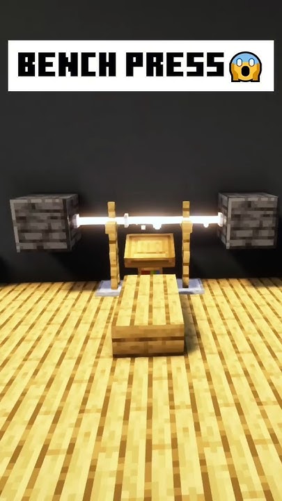 Minecraft: How to Make Bench Press😱 - YouTube