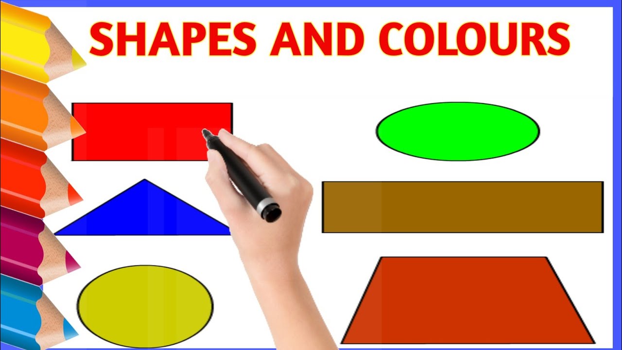 Shapes name l colours name l Geometric shapes l shapes for kids lshapes ...