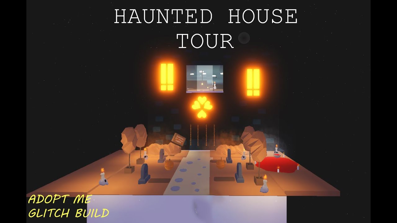 Halloween Haunted House Tour | Adopt Me Glitch Build - YouTube