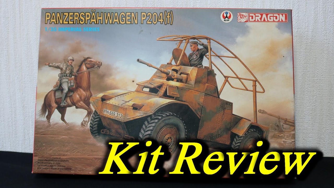 ドラゴン 1/35 ドイツ軍 装甲偵察車 P204(f) ( English Sub ) / Dragon German armored ...