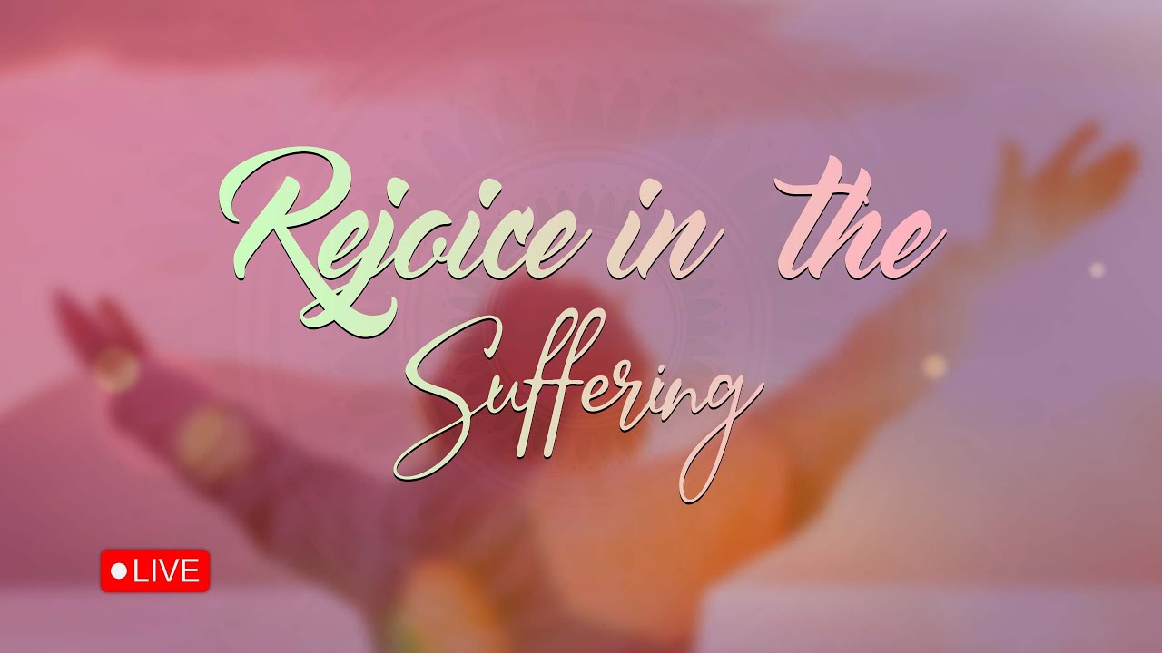 Rejoice in the Suffering | Ps. Rajkumar Jeremy | #sundayworship # ...