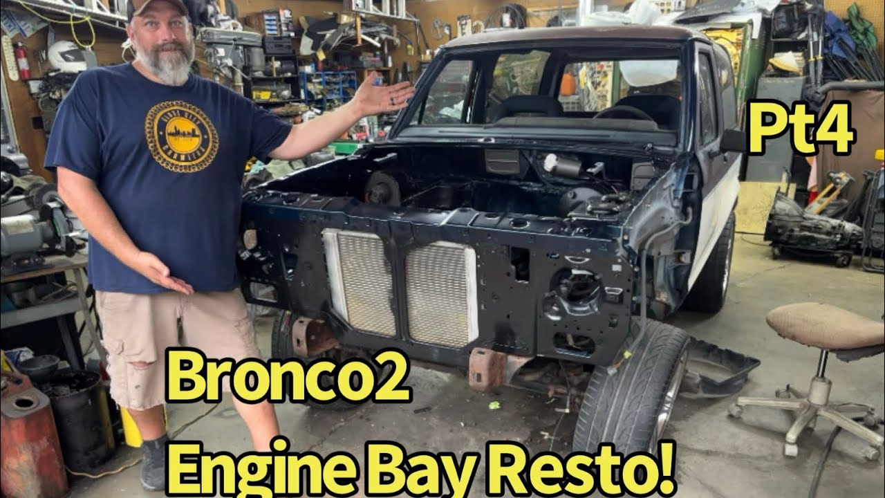 Restoring a Bronco II engine bay PT4 Uncle Buck build! - YouTube