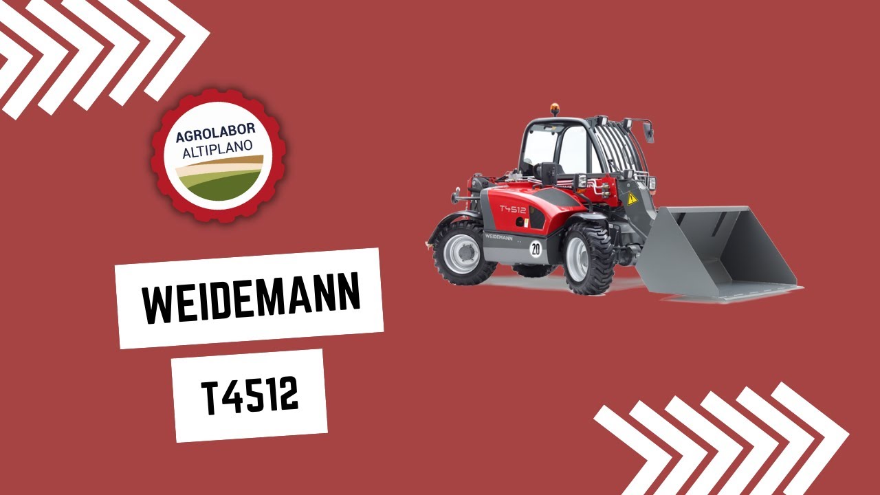 Manipulador telescópico | Weidemann T4512 - YouTube