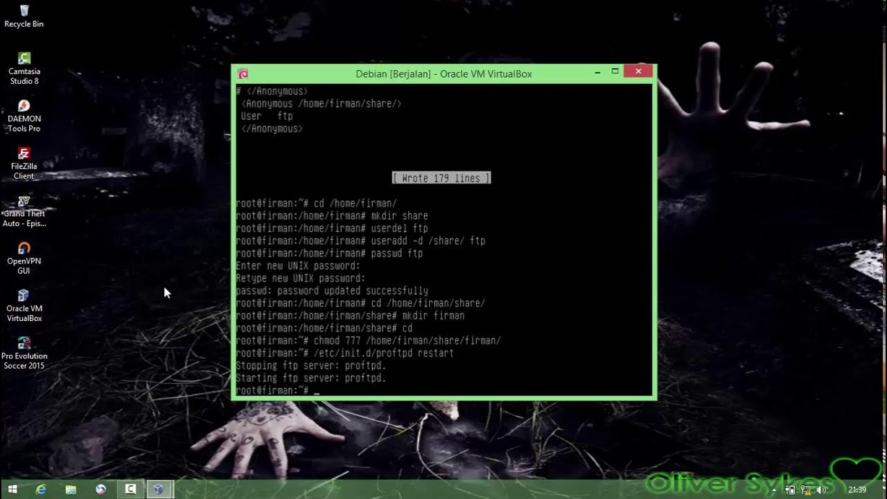 Konfigurasi FTP Server Pada Debian 6 - YouTube