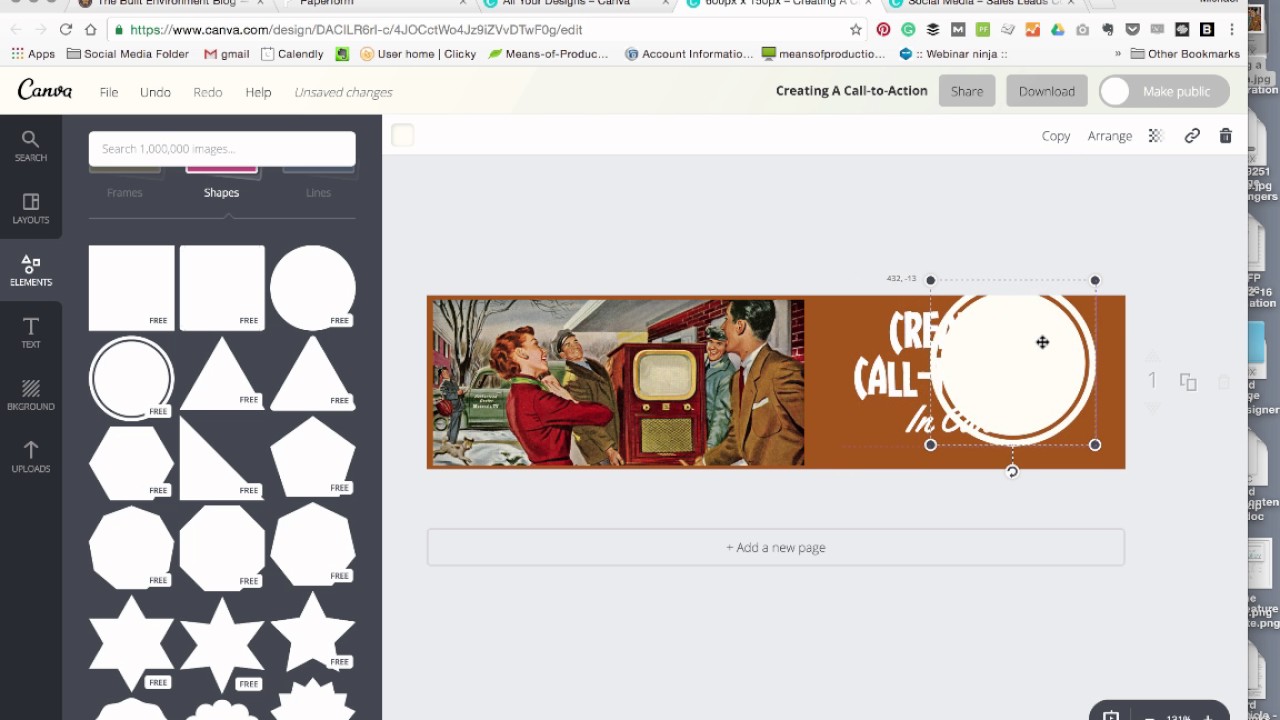 Creating A Call To Action Using Canva - YouTube