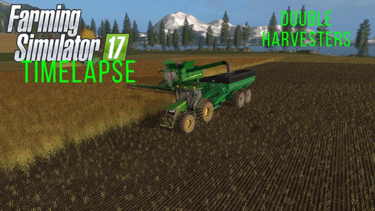 Farming Simulator Timelapse #21 Fall Season Canola Harvest! (FS 17 ...