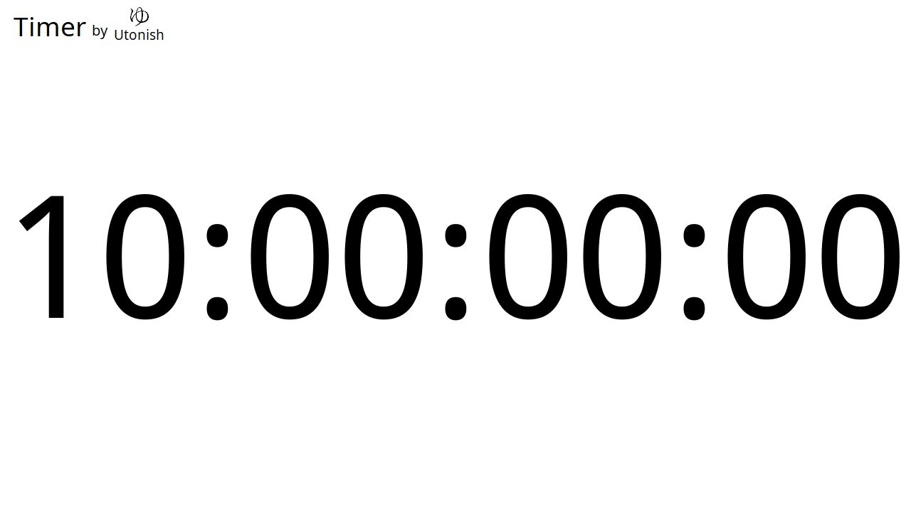 10 Day Countup Timer - Longest Timer on YouTube - YouTube