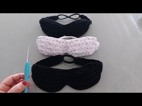 Örgü Uyku Bandı çok kolay çok kullanışlı 🕶🕶