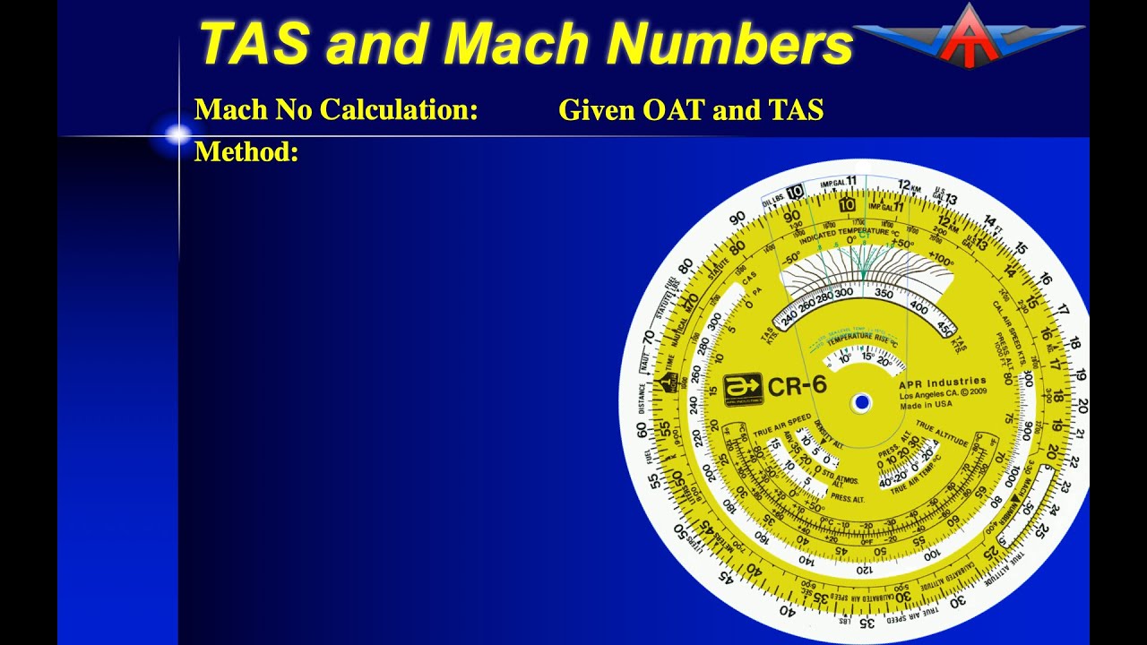 Mach No from TAS and OAT - YouTube