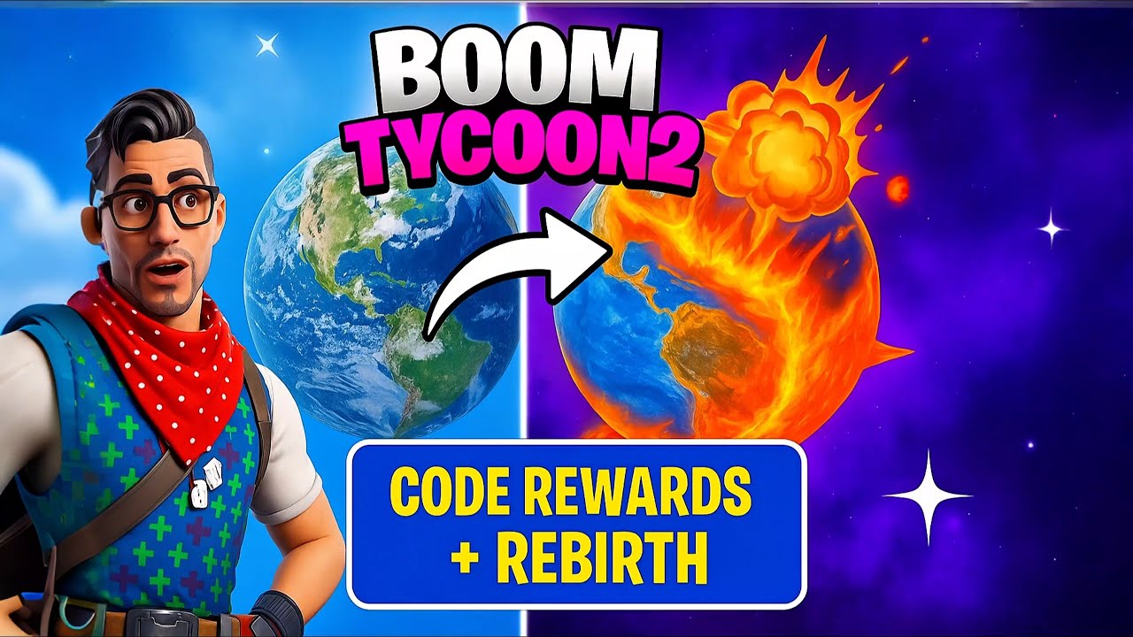 BOOM TYCOON 2: CODE REWARDS SECRETOS + FINAL ÉPICO (Isla Fortnite: 4262 ...