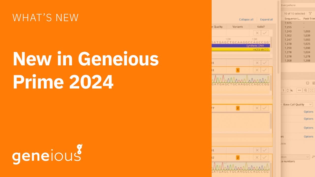 Video GN What's New in Geneious Prime 2024 - YouTube