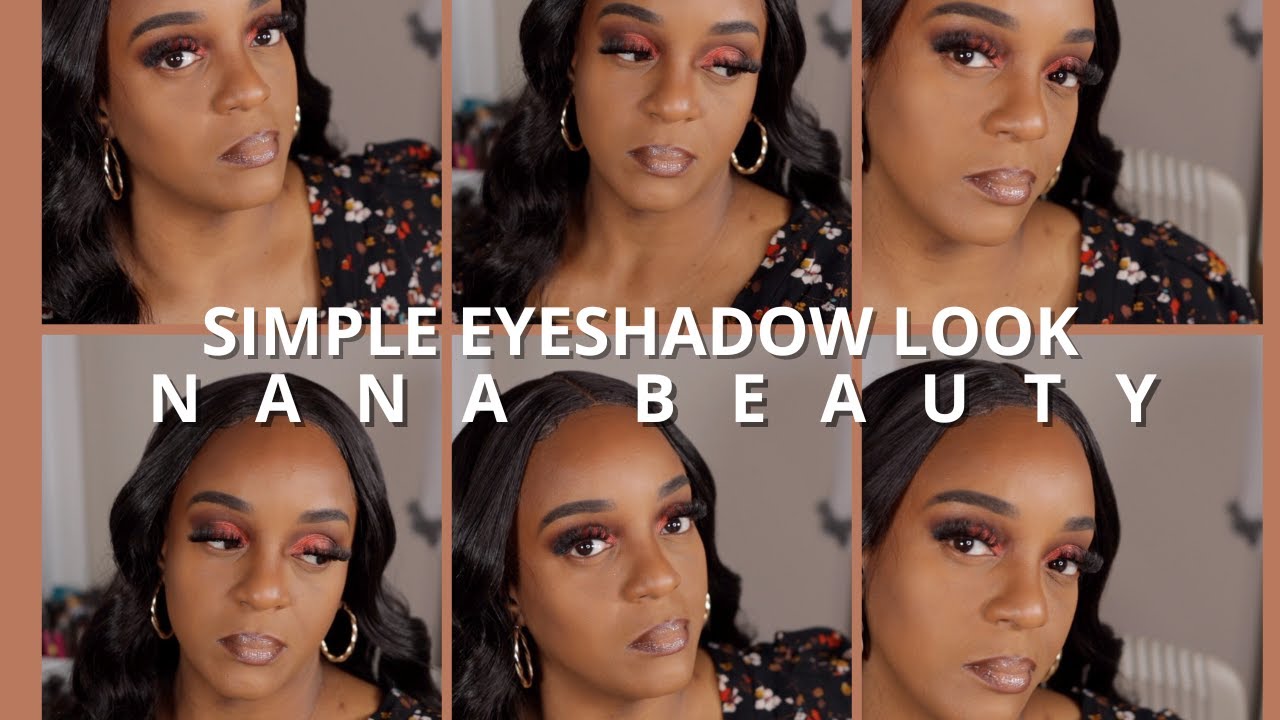 EASY SOFT GLAM RED EYESHADOW LOOK - YouTube