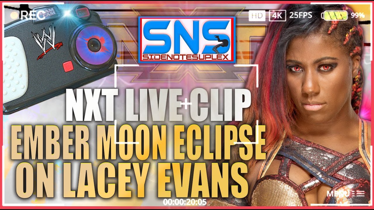 Athena fka Ember Moon Eclipse vs Lacey Evans WWE NXT live event - YouTube