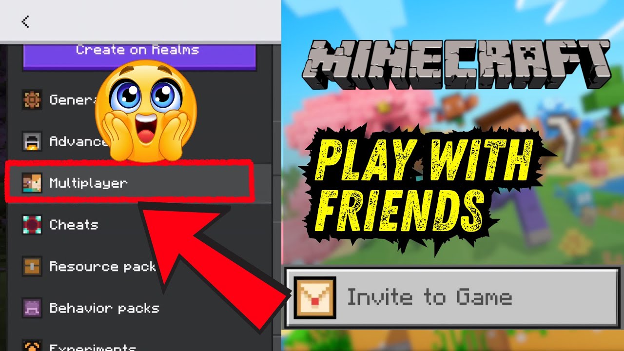 How to play Minecraft with friends (NEW) | How to invite friends in ...