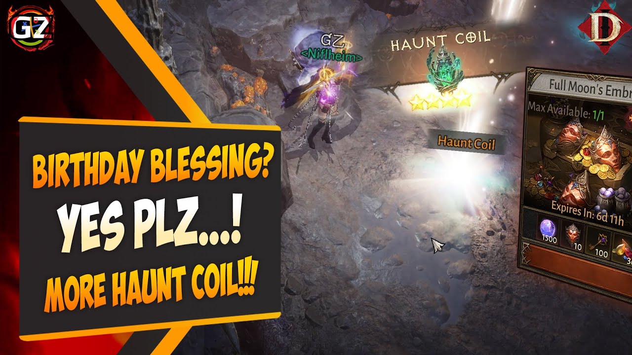 Birthday Blessings? More Crests for Haunt Coil Gem| Diablo Immortals ...