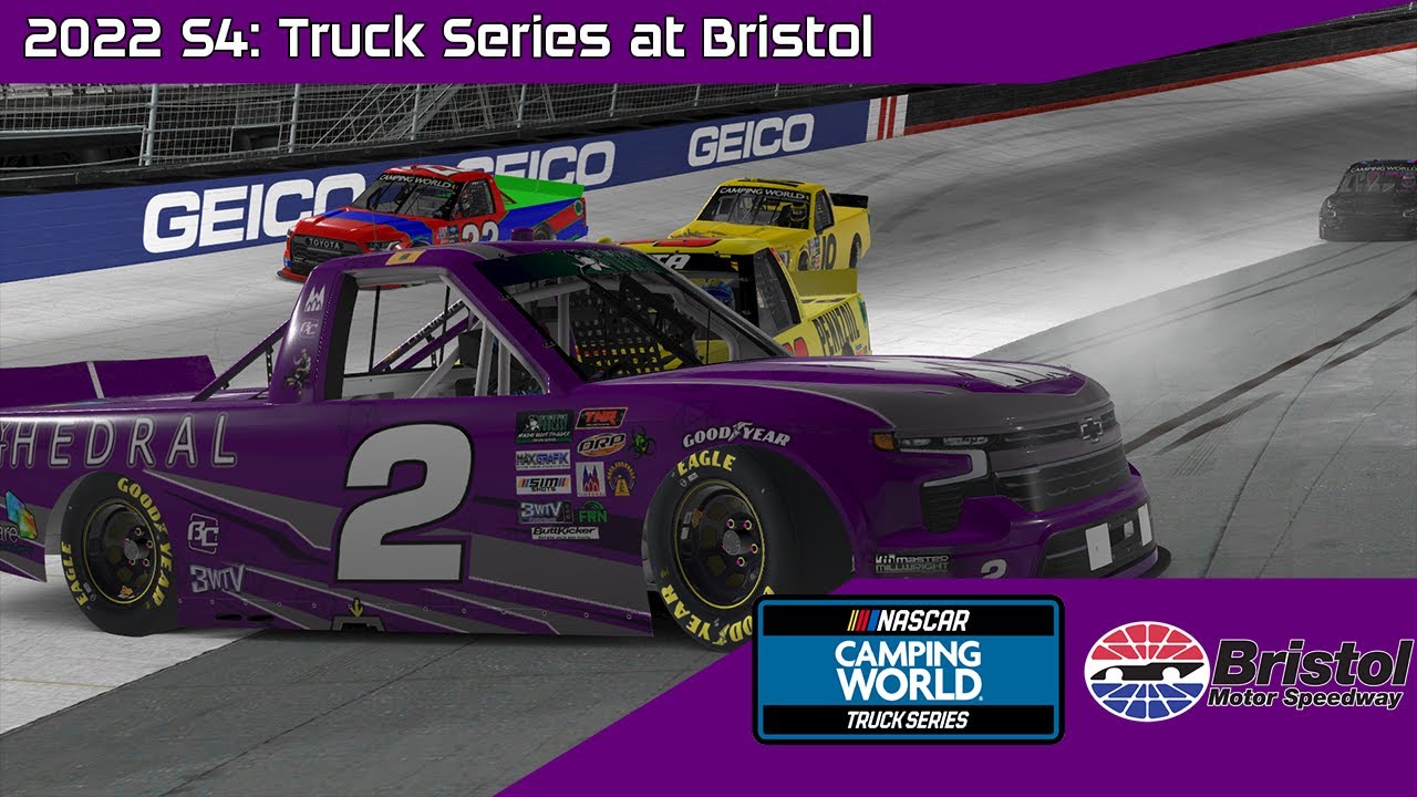 iRacing - Nascar Truck Series at Bristol - YouTube