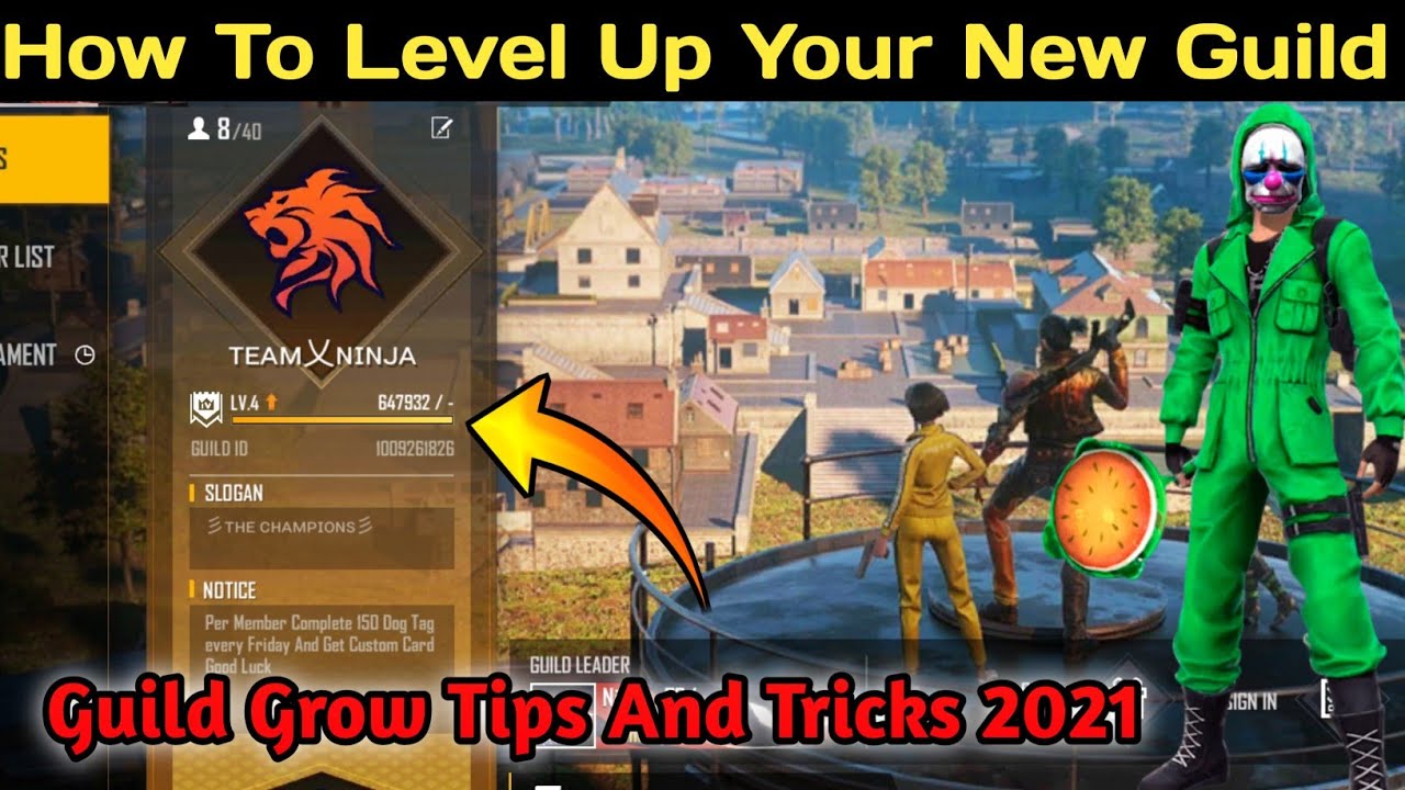 How To Level Up Guild In Free Fire | How To Increase Guild Level In ...