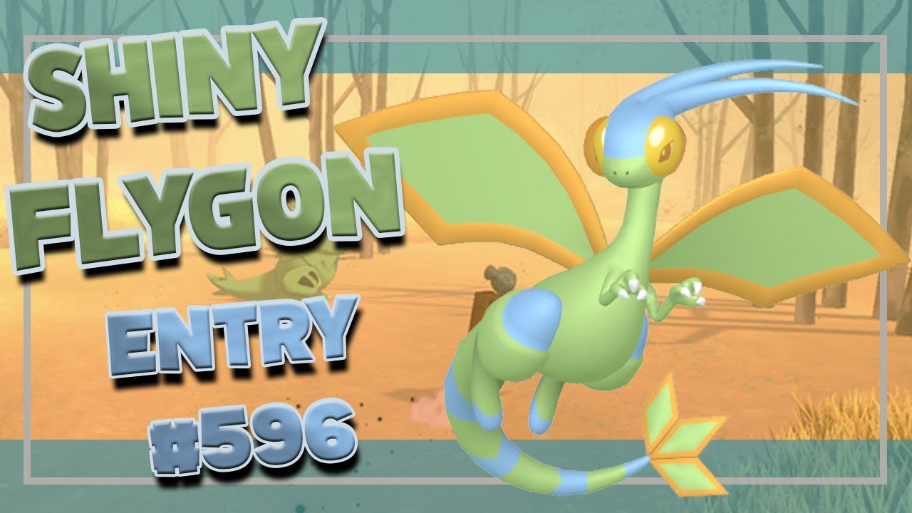 Shiny Flygon via Home Resets! Shiny Living Dex #596! - YouTube