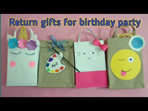 Return gifts ideas for birthday party | Birthday party return gifts ...