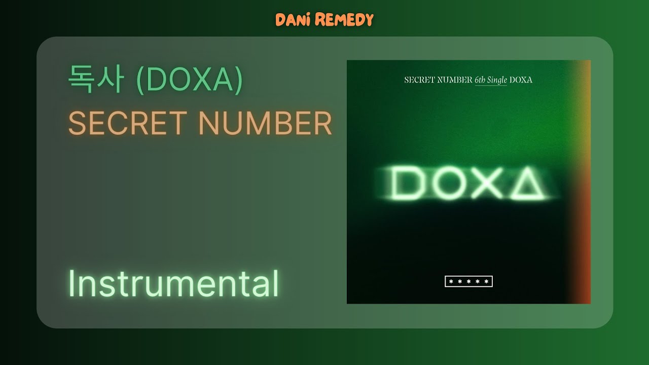 [INSTRUMENTAL] SECRET NUMBER - 독사 (DOXA) - YouTube