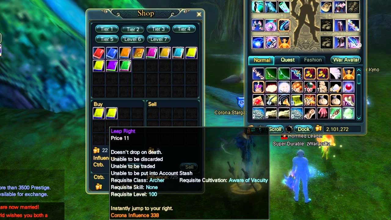 Perfect World: Morai Archer Skills (Leap right and Leap Left) - YouTube