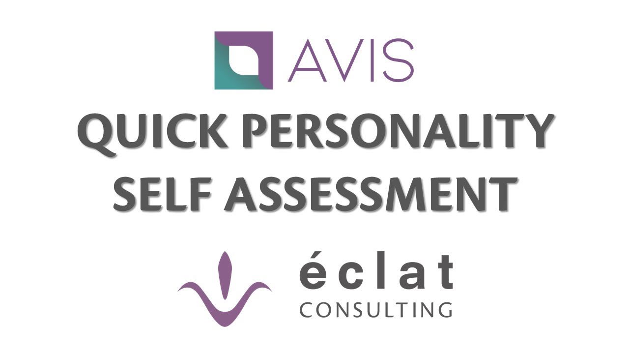 Quick Personality Self Assessment - YouTube