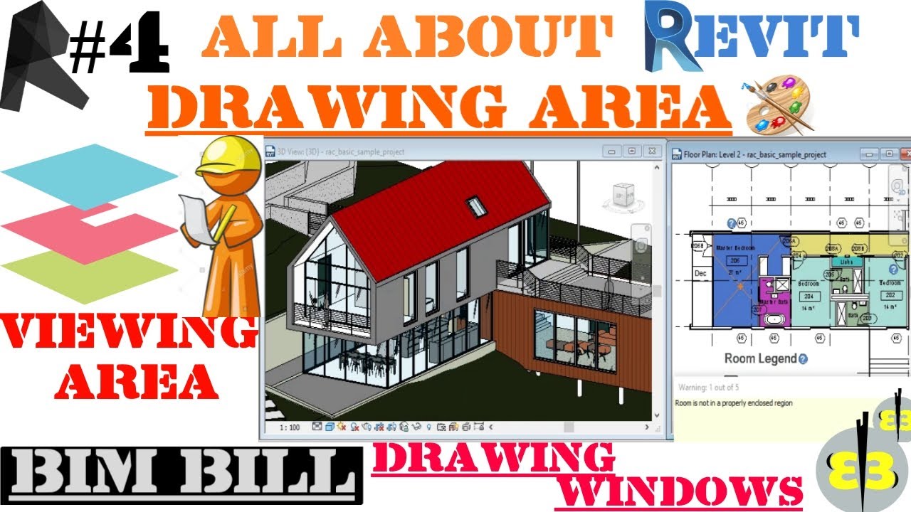 Revit Drawing Area & Drawing Windows | Complete Revit Course T#4 by BIM ...