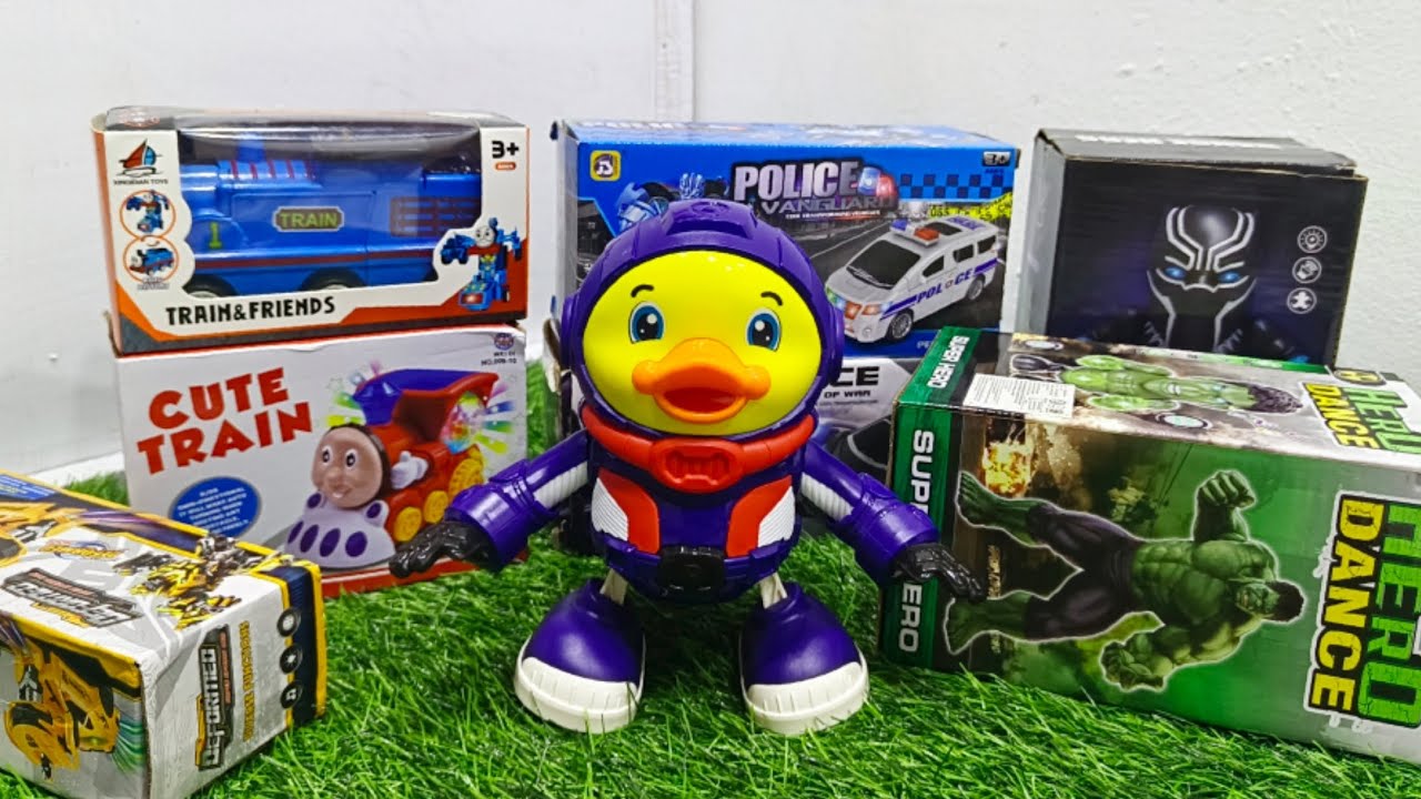 Unboxing Robot Astronot Bebek, Robot Hulk, Mobil Transformers, Kereta ...