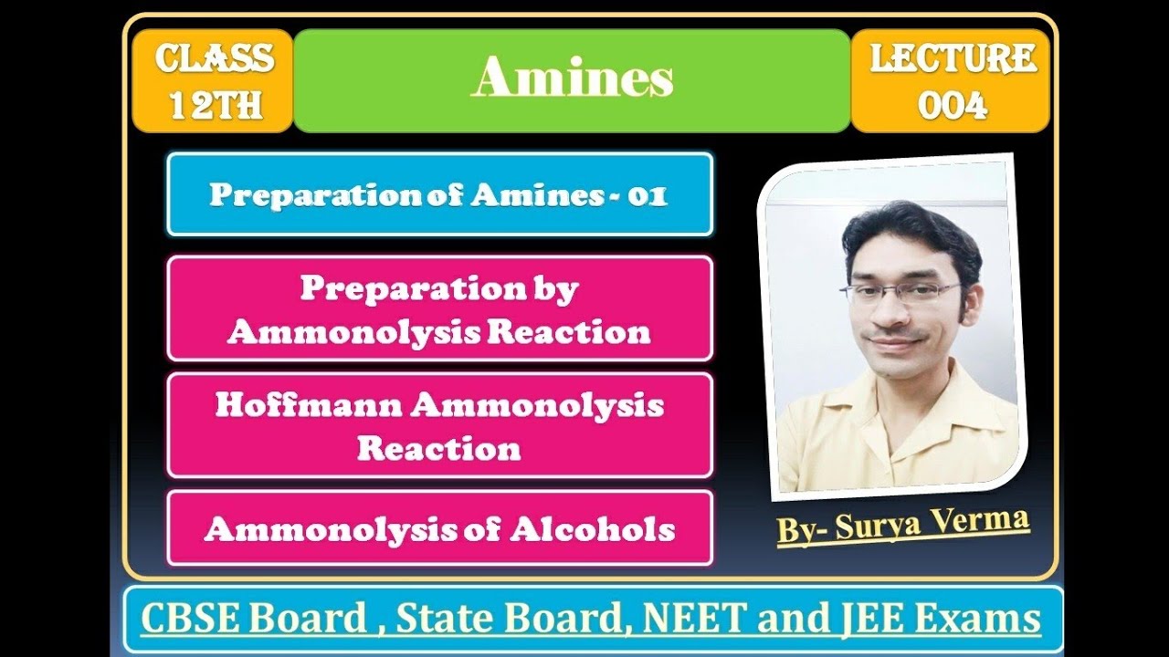 Amines 04 Preparation of Amines by Ammonolysis Hoffmann Ammonolysis ...