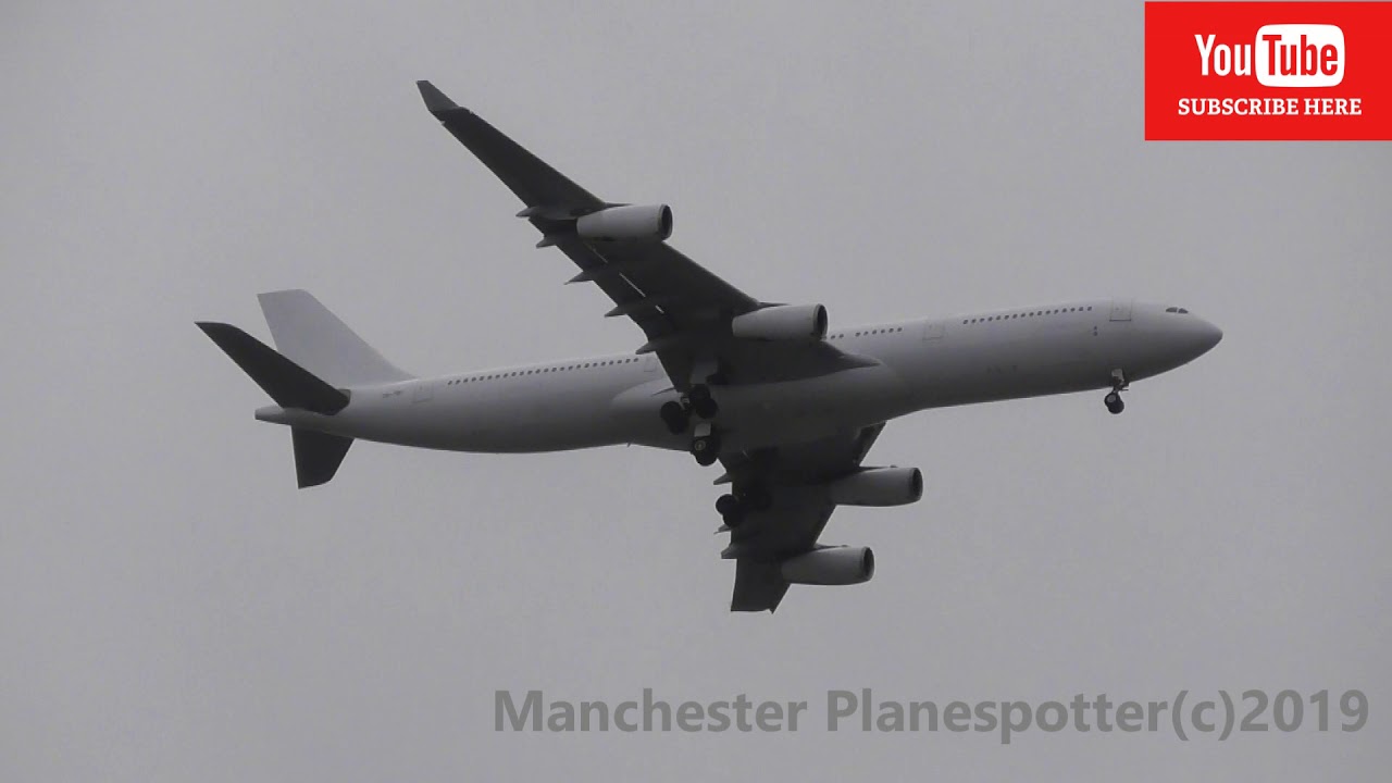 (HD) Hi Fly Airbus A340-313 CS-TQY On TCX2867 Heading To Manchester ...