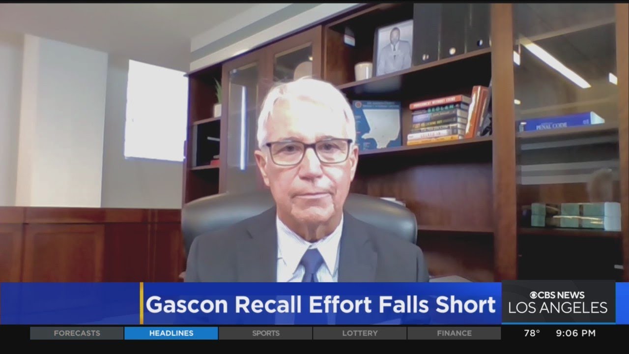 Second recall effort against LA County DA George Gascón fails - YouTube