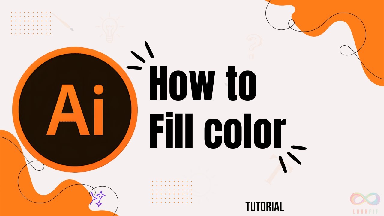 How to fill color in Illustrator - YouTube