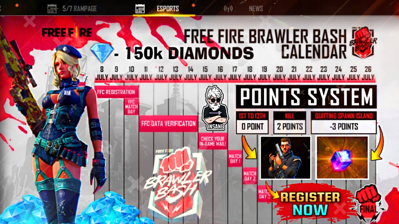 FreeFire New Brawler Bash Event 🔥 - How to Join ?! Win Upto 150k ...