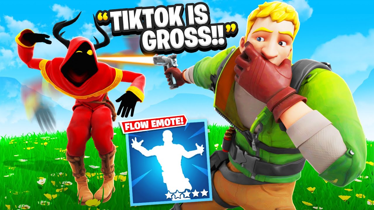 I Trolled Shadical With "The Flow" TikTok Emote.. (Fortnite) - YouTube