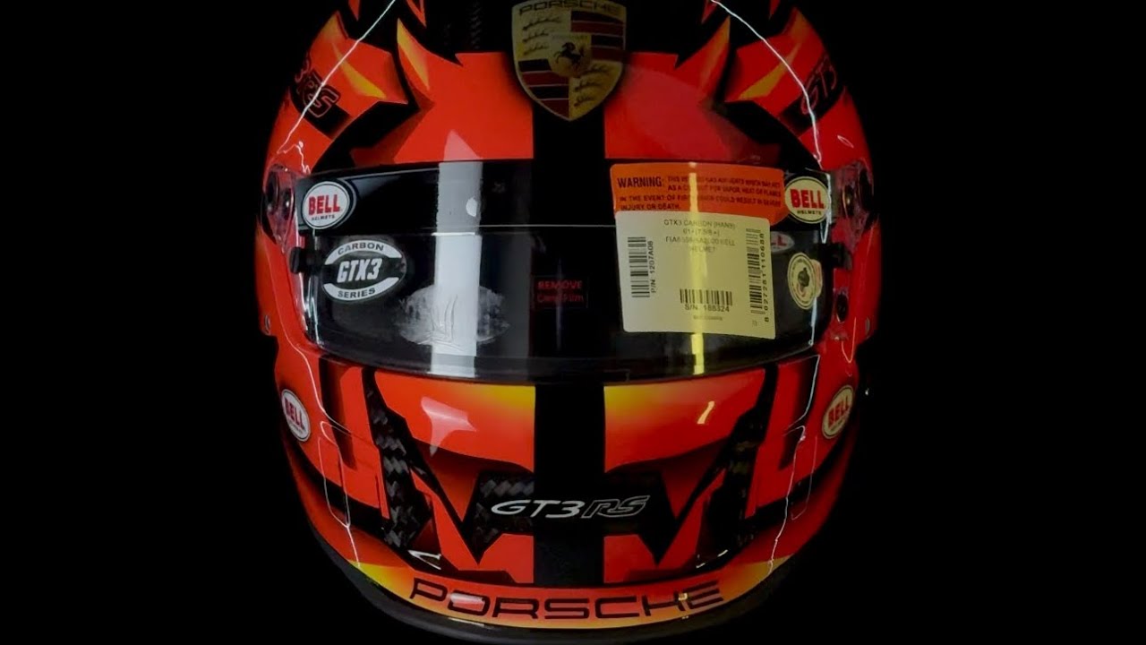 Porsche 911 GT3 RS Concept on Bell GTX3 Carbon Helmet by Shinabe Design ...