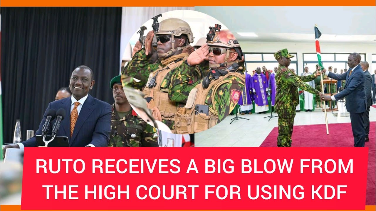 RUTO Faces a Major BLOW from the HIGH COURT || Accused of using KDF to ...