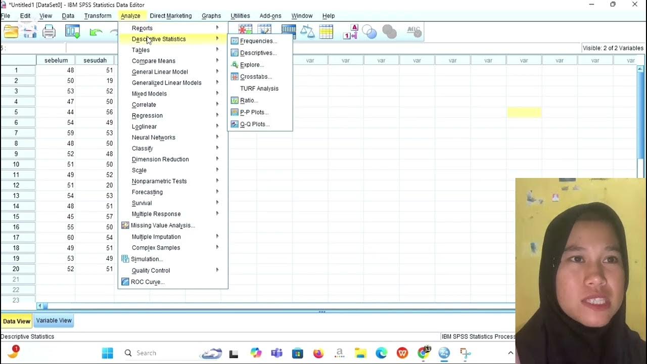 menginput data menggunakan aplikasi spss - YouTube