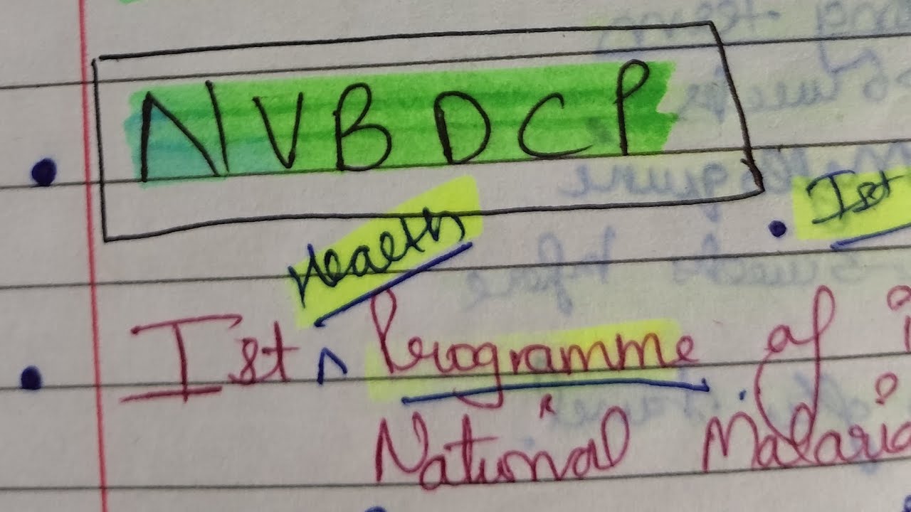 National Vector Borne Disease Control Programme (NVBDCP) - PSM ...