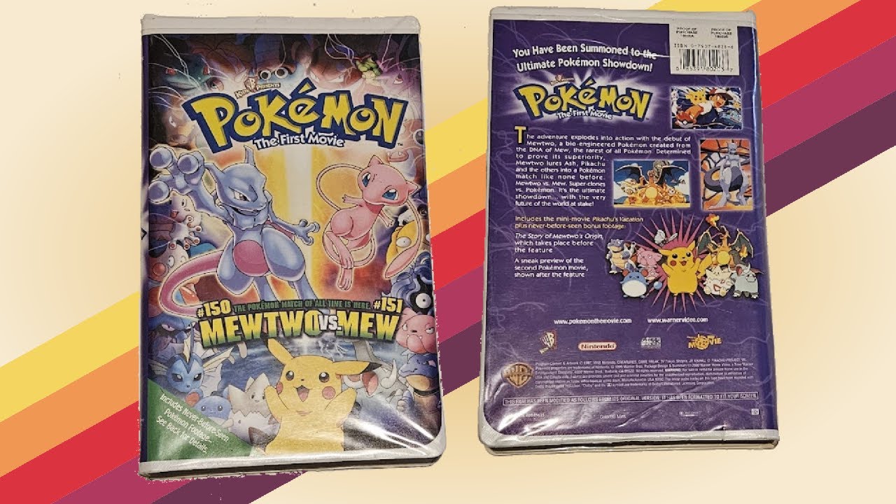 Pokémon the First Movie 📼 VHS 2000 📼 Previews - YouTube