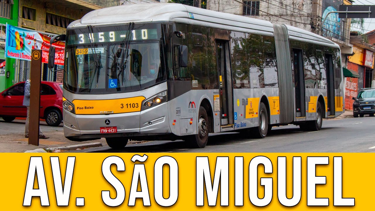 Avenida São Miguel - Movimentação de Ônibus #215 - YouTube