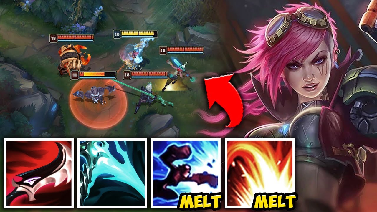 Lethality Vi deletes your entire HP bar in 1 combo (Huge Stomp) - YouTube