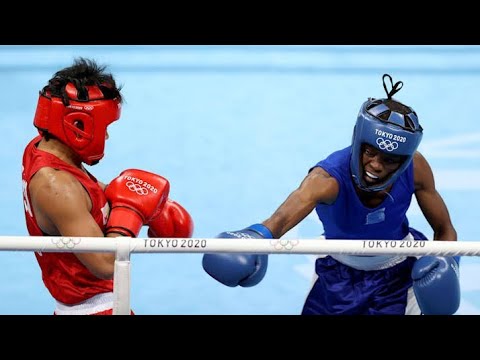 Christine Ongare (Ken) vs margaret Tembo(Zam) Africa Boxing ...
