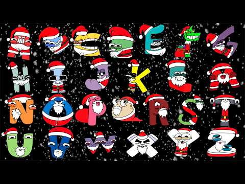 Christmas ABC Song | Cute Santa Alphabet Characters | Learn Uppercase A–Z for Kids