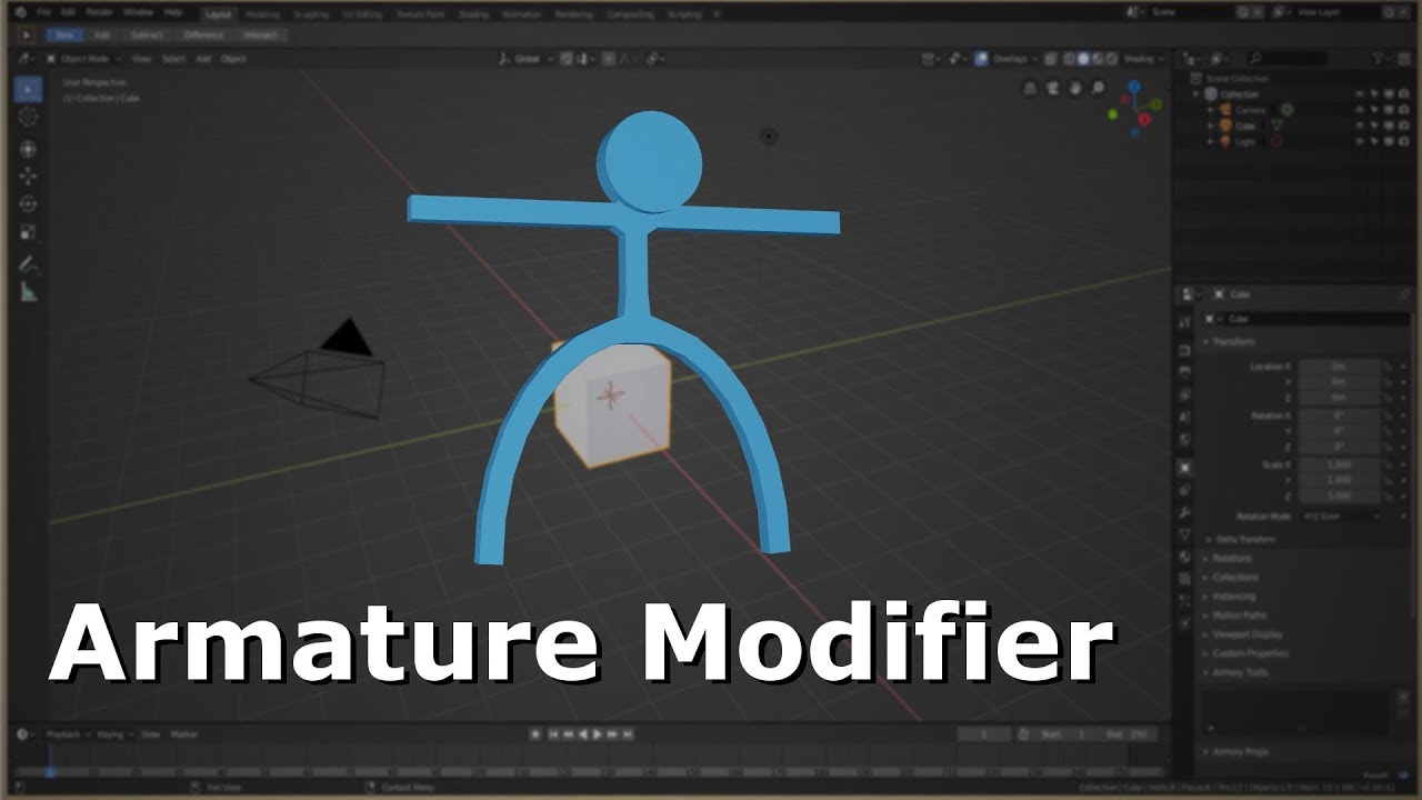 Armature Modifier [GER] Blender 2.8 - YouTube