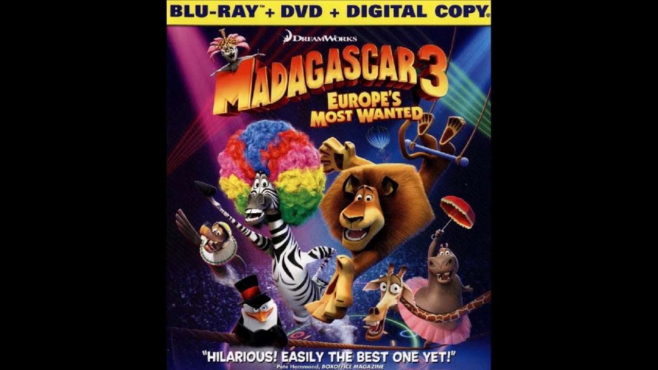 Madagascar 3 Dvd Art