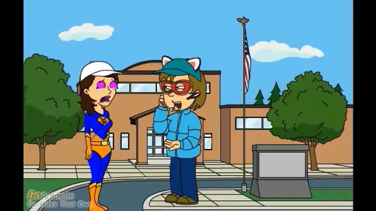 GoAnimate Caley Runs Around in Her Superhero Costume and Gets Grounded ...