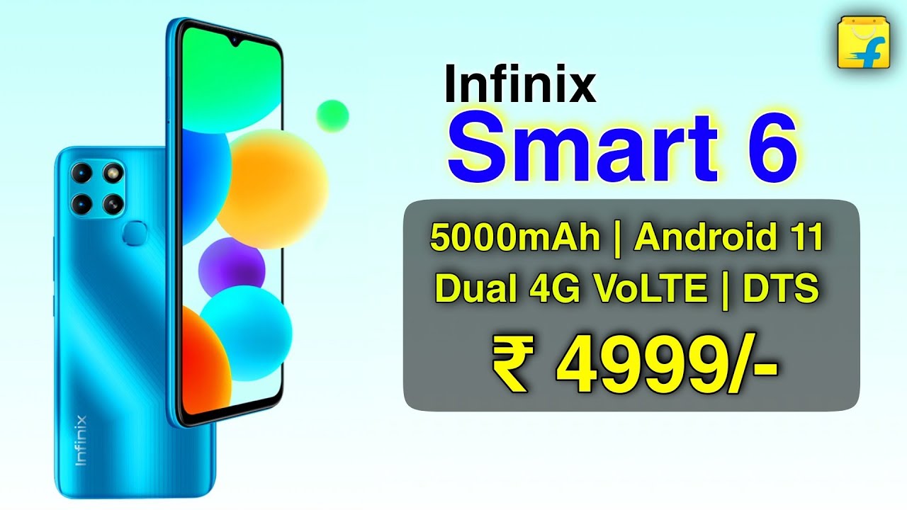 Infinix Smart 6 Launched With 5000mAh ⚡ First Look, Price, Specs ...