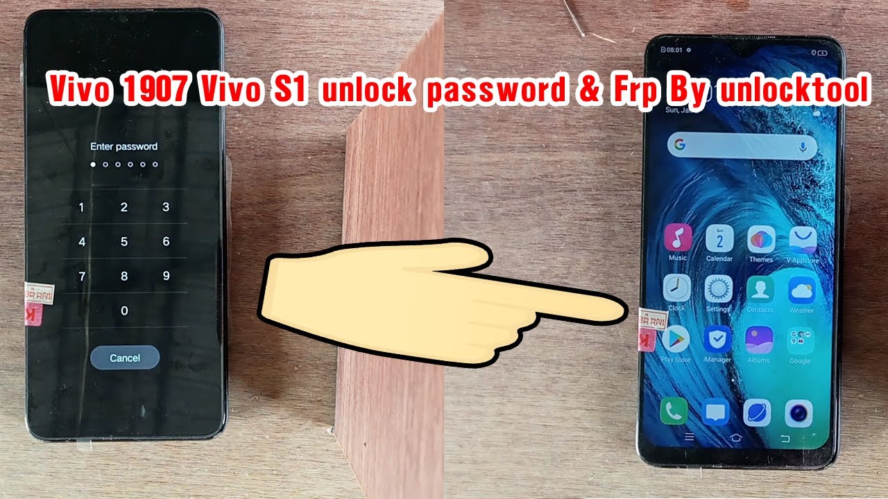 Vivo S1(Vivo 1907) unlock password & Frp By unlocktool, vivo s1 (vivo ...