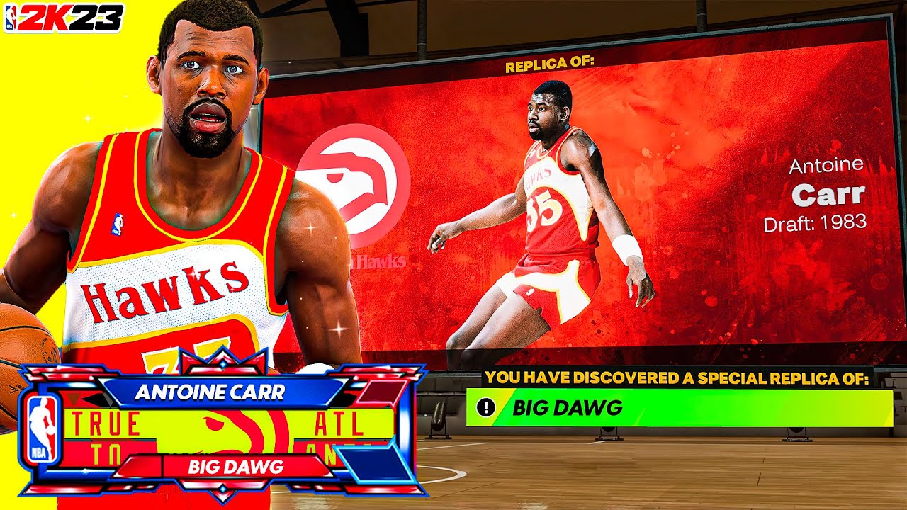 How to Unlock Antoine Carr "BIG DAWG" Replica Build on NBA 2K23! - YouTube