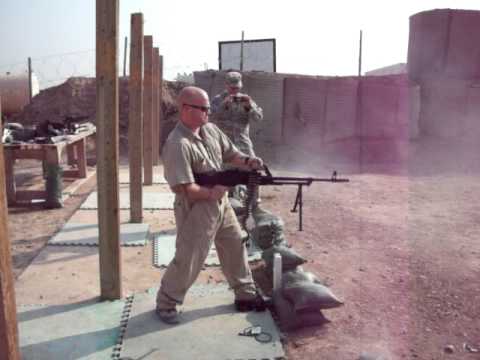 Machine gun. PKC fun on a FOB in the Triangle of Death (MMD-2009) in ...